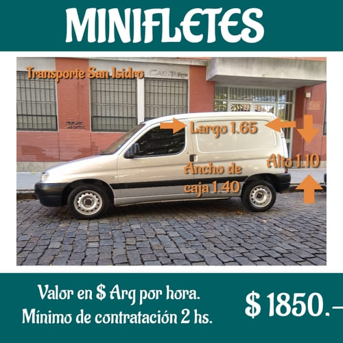 Tarifas servicio de fletes en zona norte.